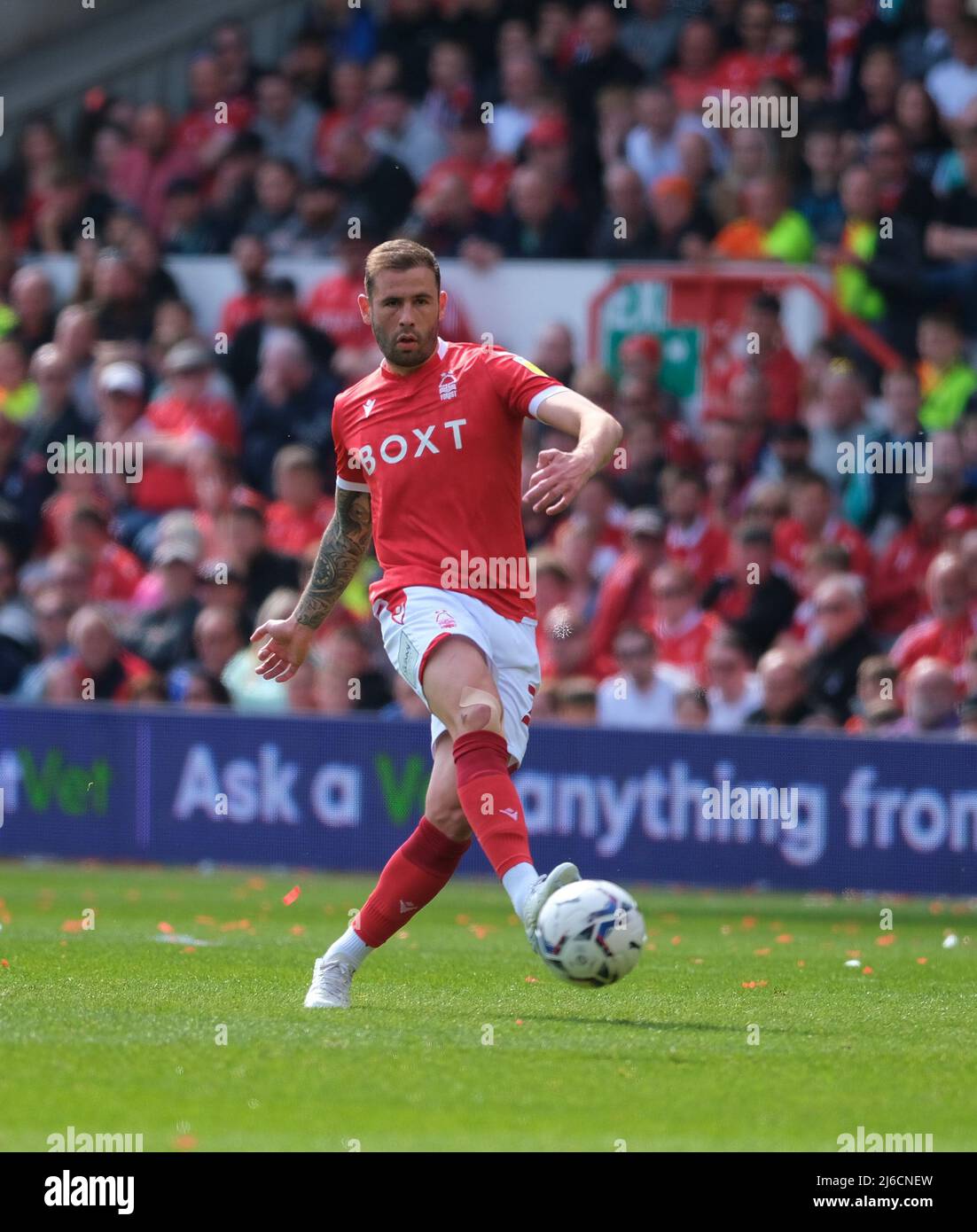Steve Cook (27 forest ) During the EFL Champioinship game between ...