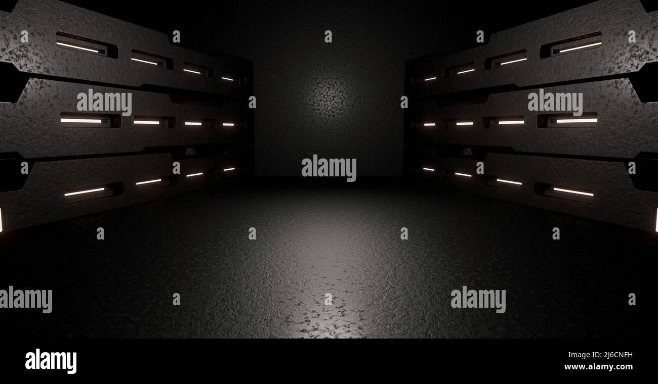 Unknown Digital Tunnel Hangar Club Hallway Silver Gray Banner ...