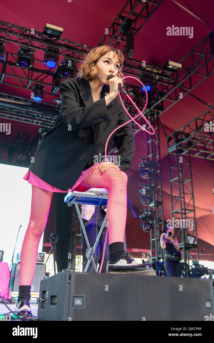 Lydia Night of The Regrettes during Coachella Music and Arts Festival ...