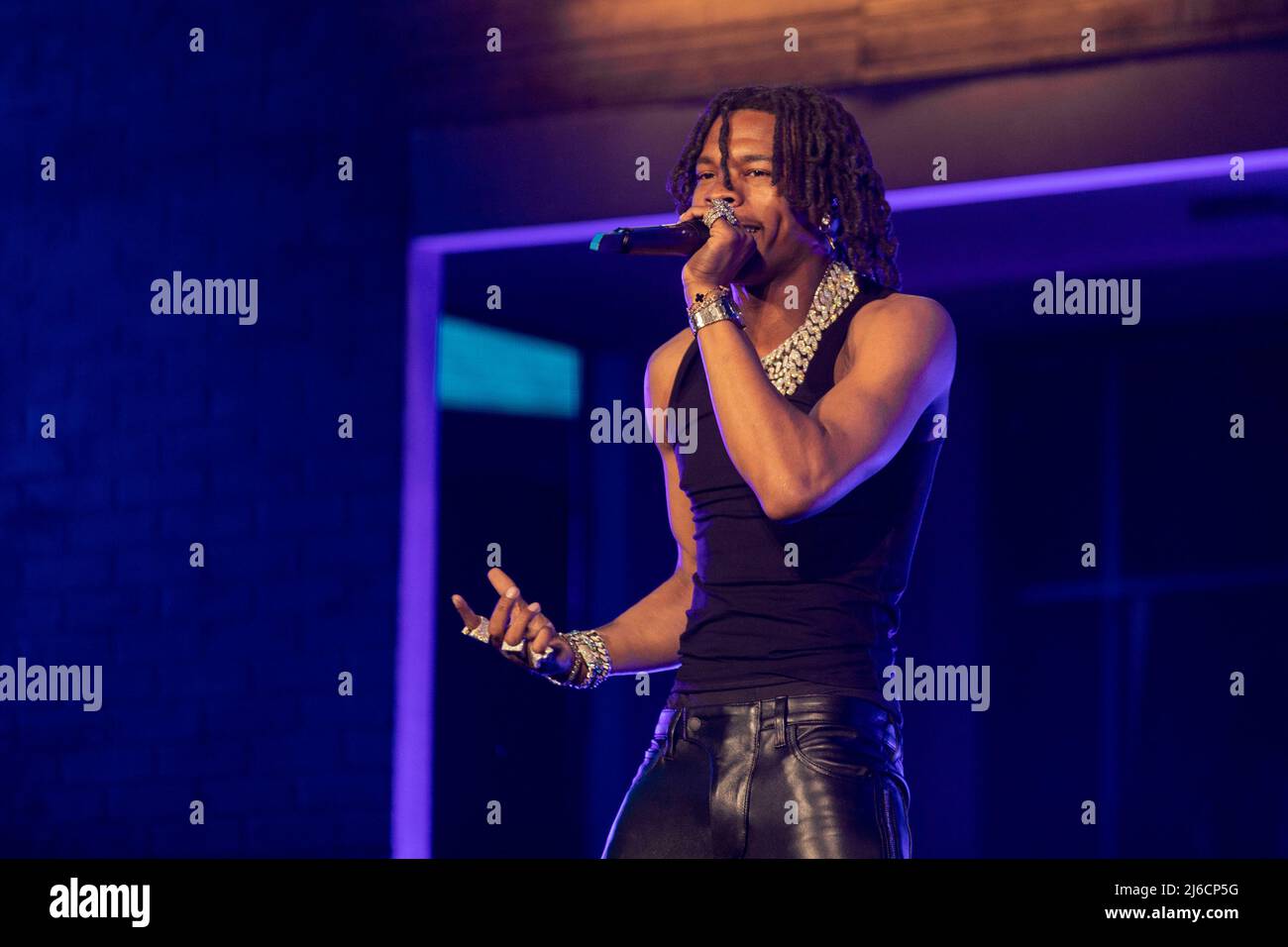 Rapper Lil Baby (Dominique Armani Jones) during Coachella Music and ...