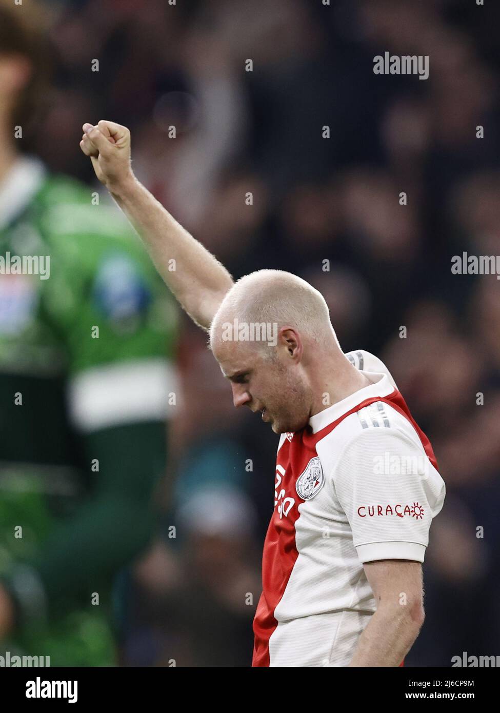 AMSTERDAM - Davy Klaassen of Ajax celebrates 3-0 during the Dutch ...