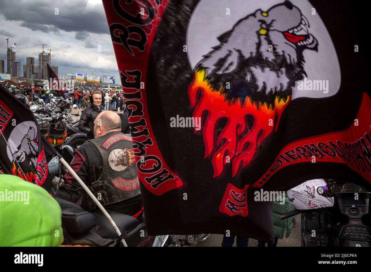 Night wolves logo hi-res stock photography and images - Alamy