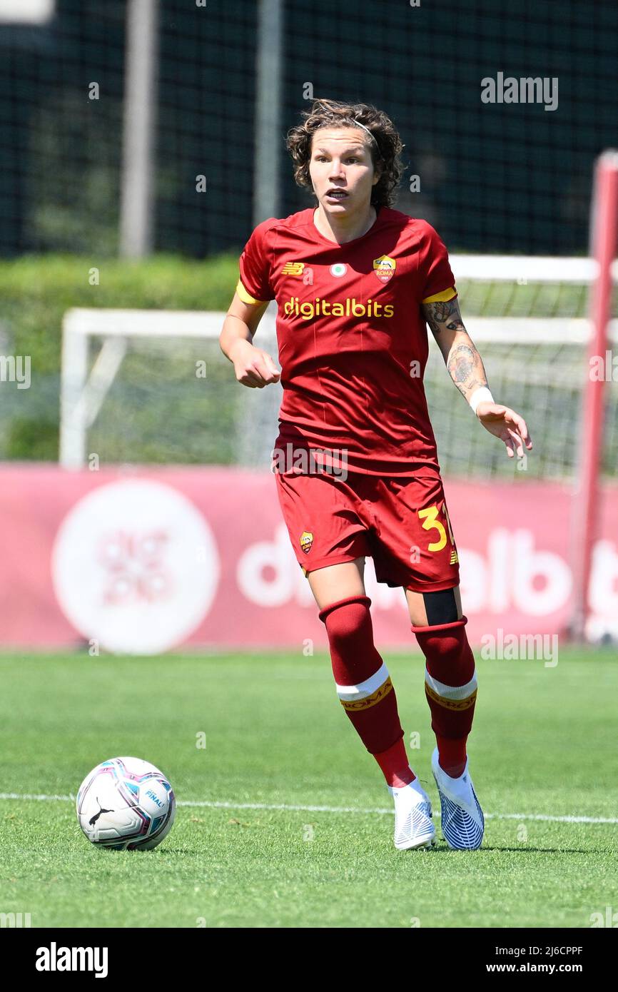 Elena Linari (AS Roma Women) during the Women's Italian Cup 2021/22 ...