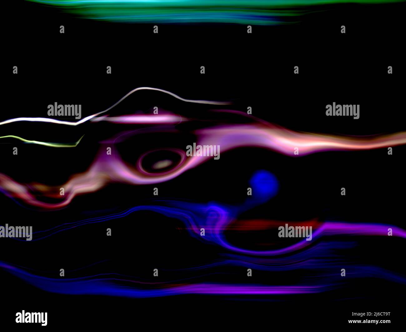 Neon streaks on a black background. High quality illustration Stock ...