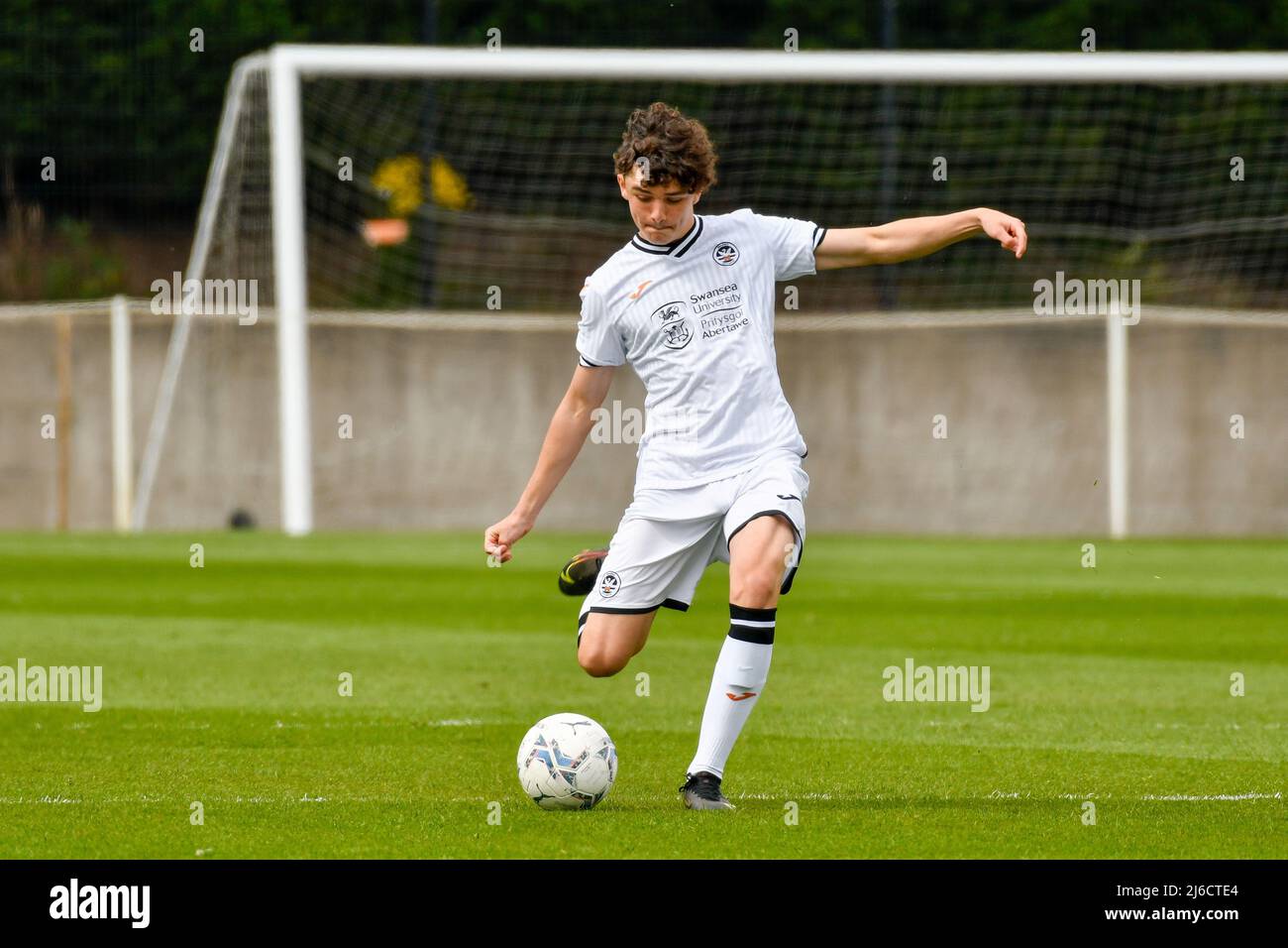 Swansea, Wales. 30 April 2022. Charlie Veevers of Swansea City Under ...