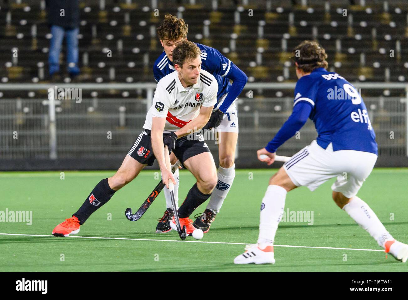 AMSTELVEEN, 07-04-2022, Wagener Stadion, Tulp Hockey Hoofdklasse Heren ...
