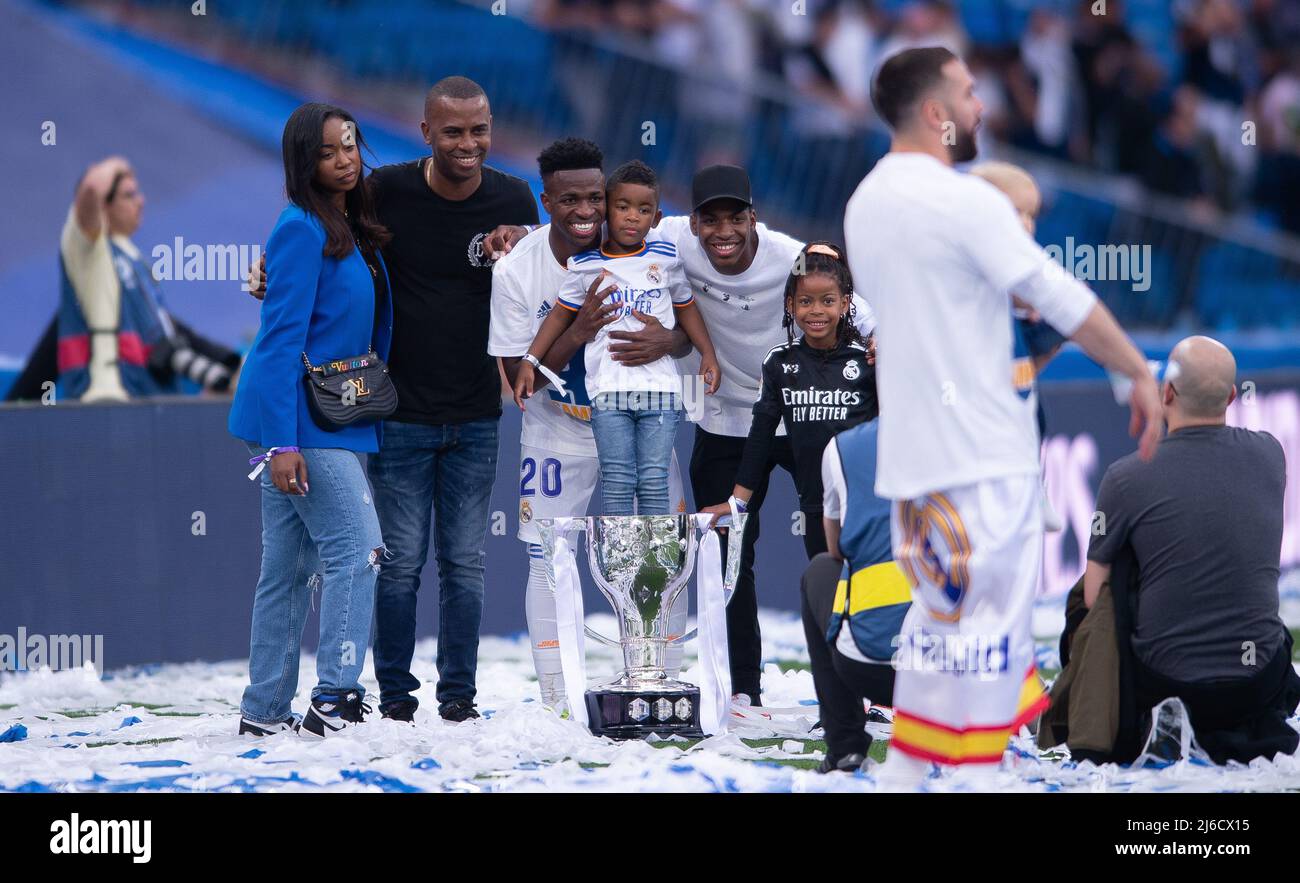 30th April 2022, Stadium Santiago Bernabeu, Madrid, Spain; La Liga ...