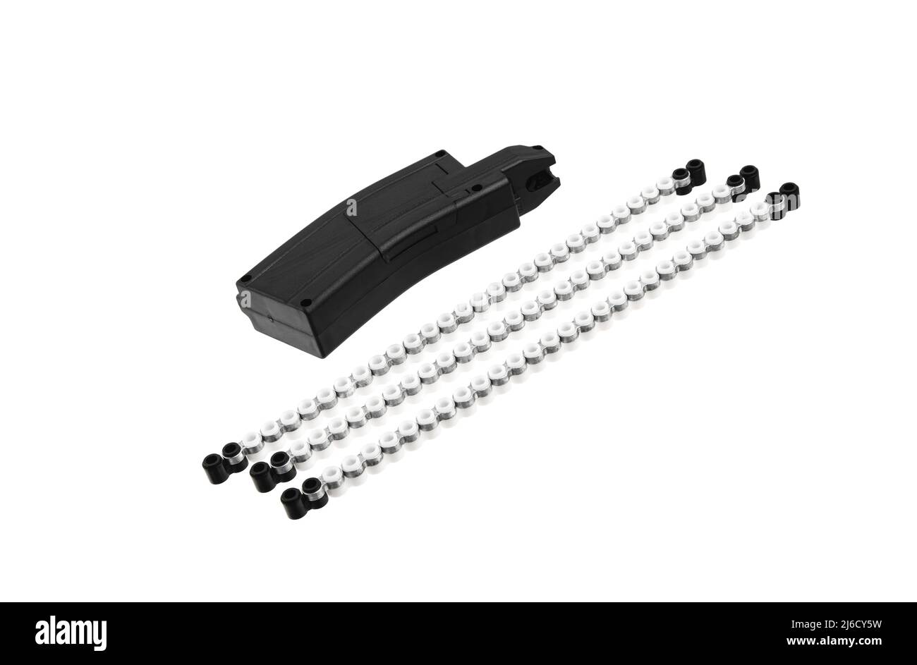 A modern air rifle magazine. Pneumatic weapons for sports and ...