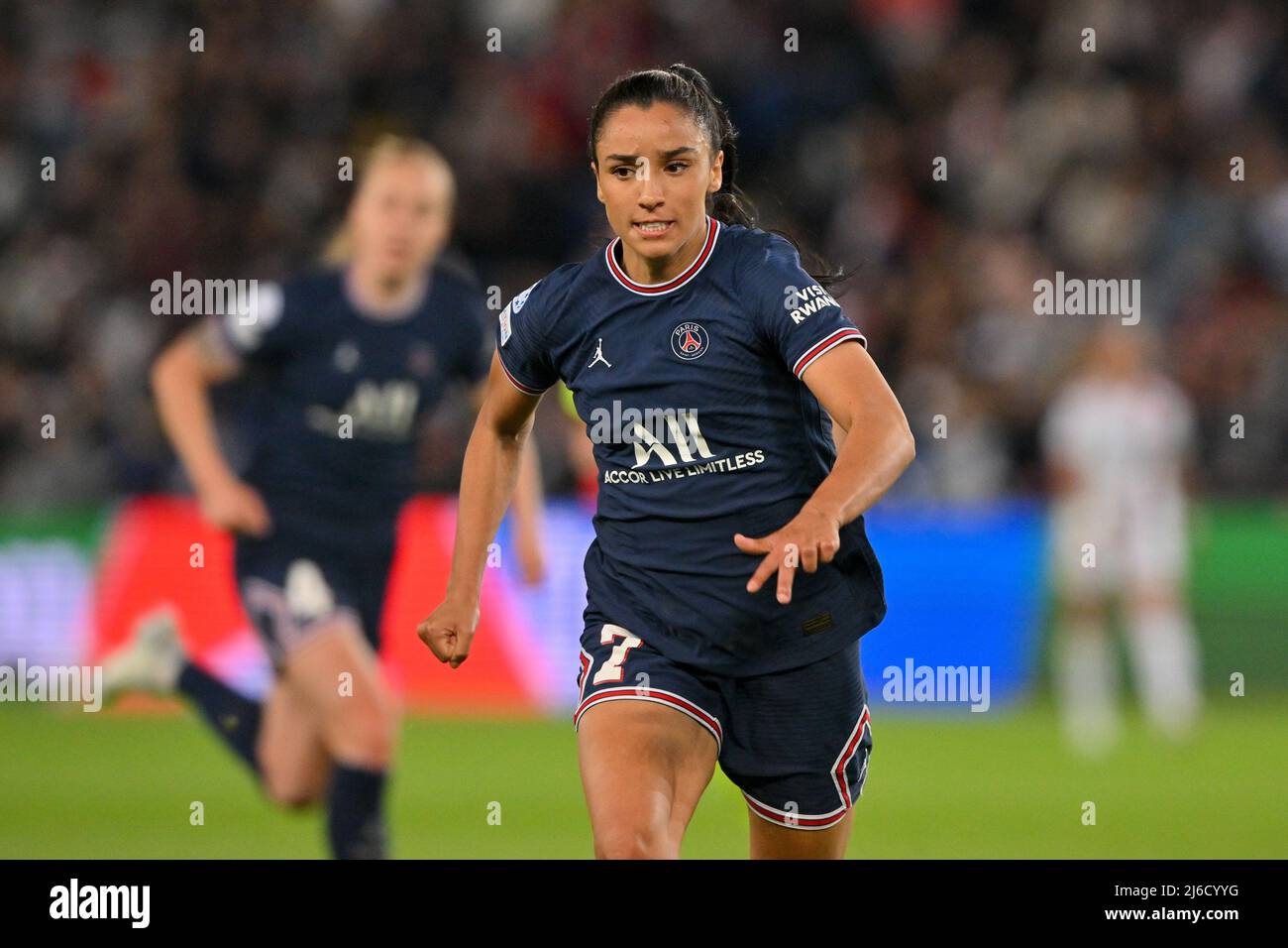 Sakina Karchaoui (#7 Paris Saint-Germain) during the UEFA Womens ...