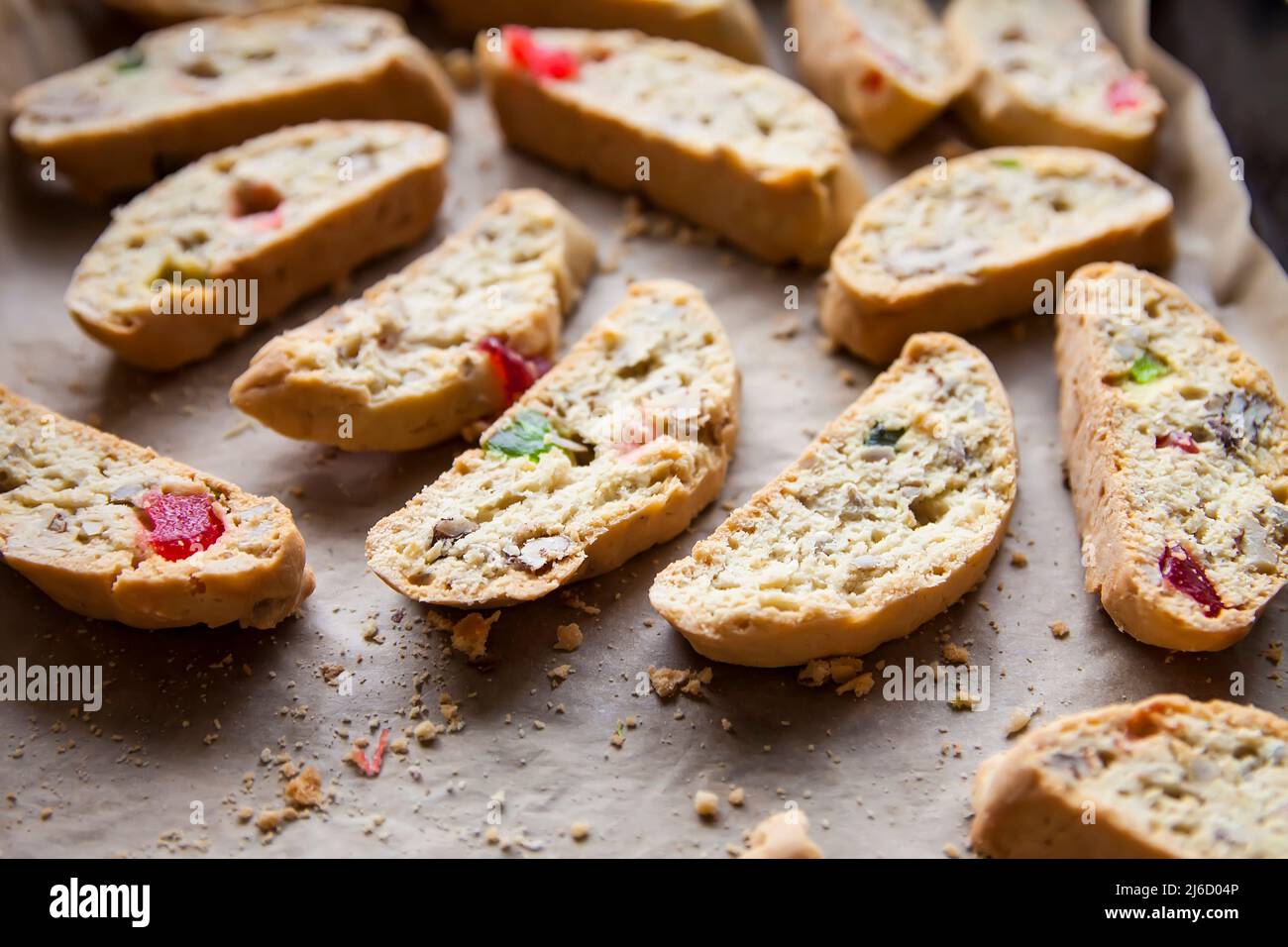 Homemade biscotti cookies Stock Photo - Alamy