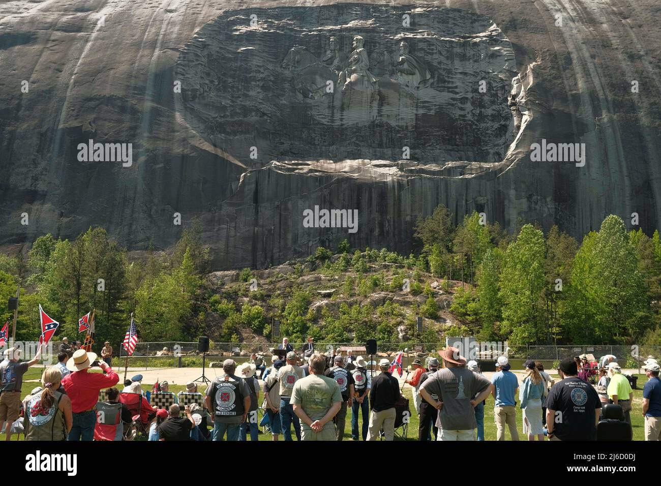 Confederate memorial stone mountain georgia hi-res stock photography ...