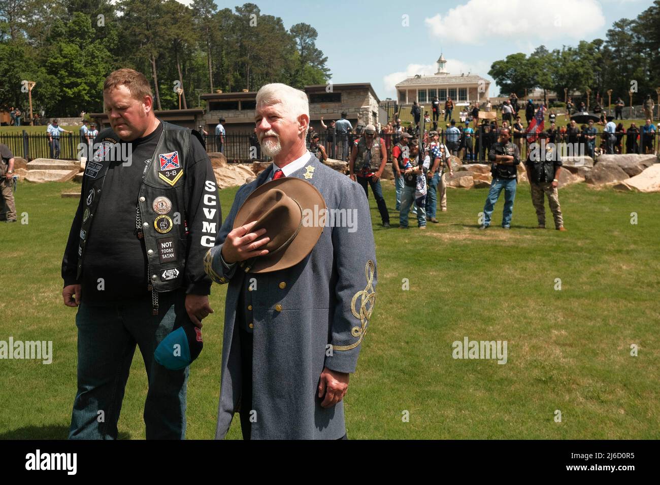 April 30, 2022, Atlanta, Georgia, USA: Participants of a Confederate ...