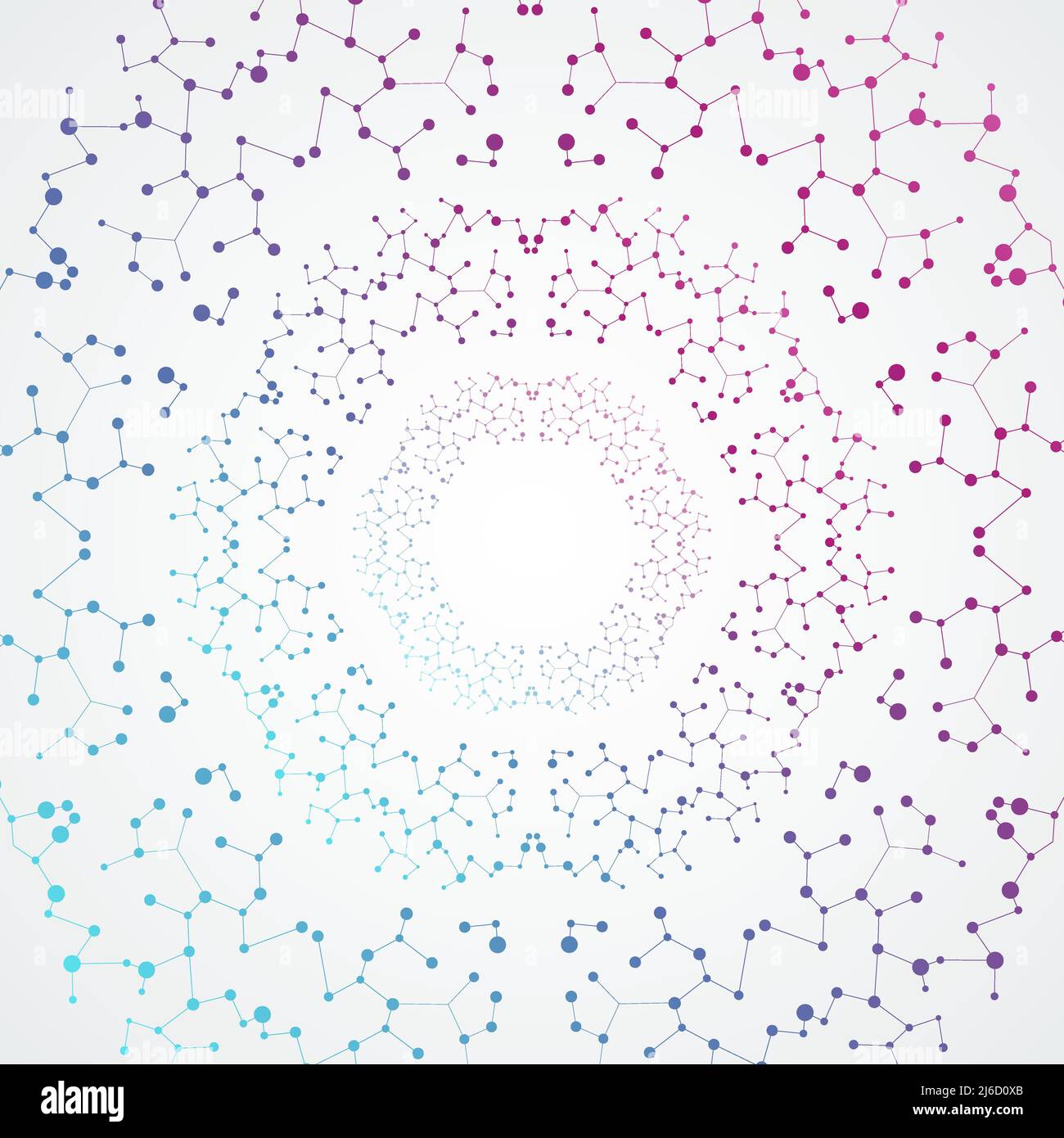 Molecule concept. Vector template for biology, medicine, science ...