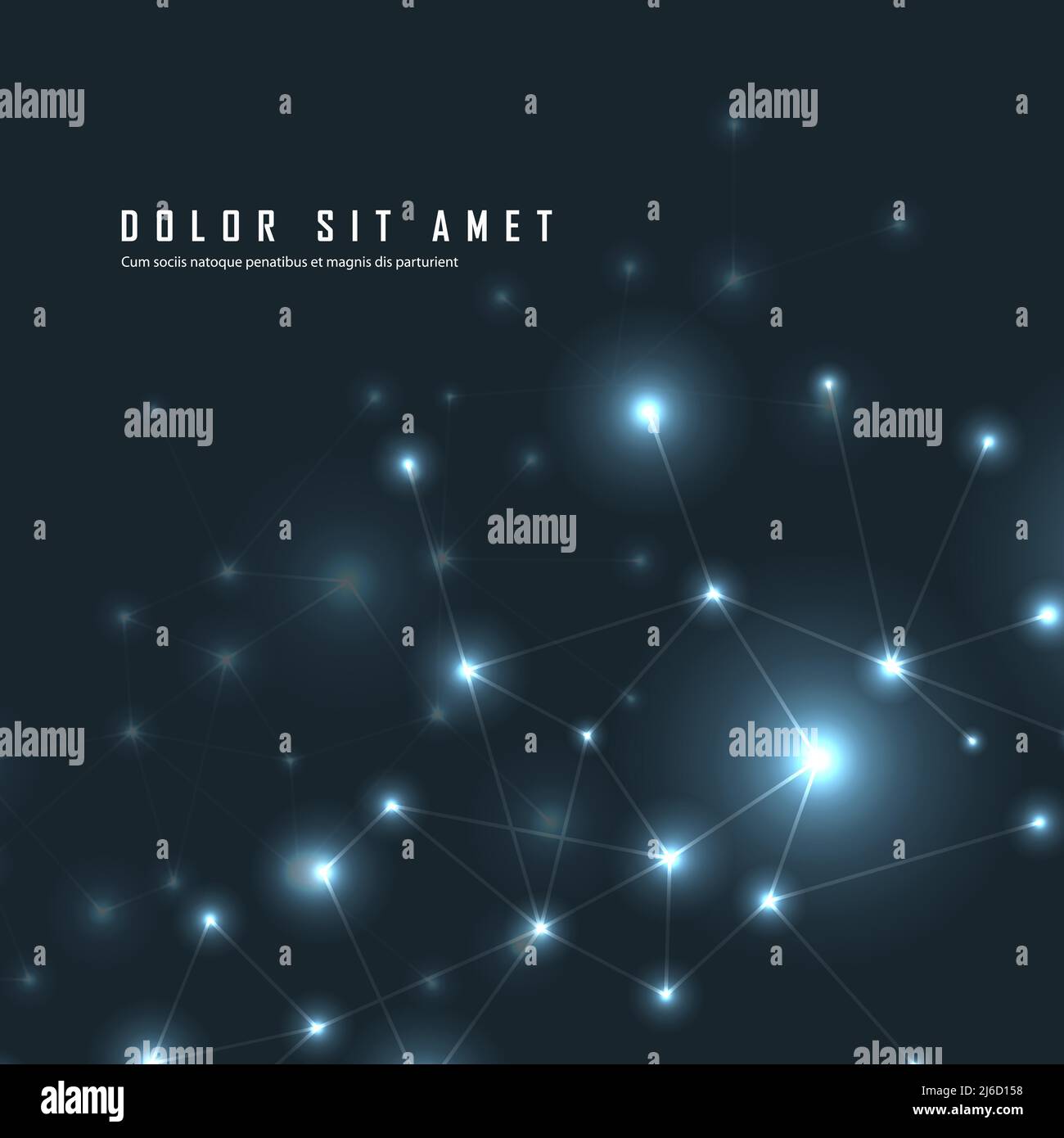 Geometric connect background. Lines and dots on a dark background ...