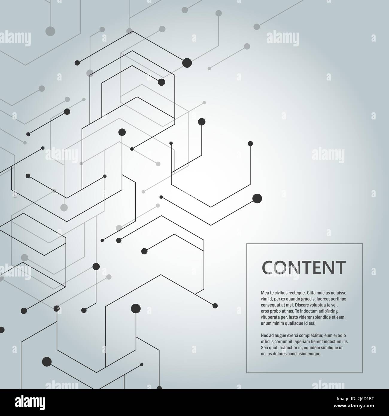 Abstract Hexagon Connect Pattern On Gradient Background Stock Vector Image And Art Alamy