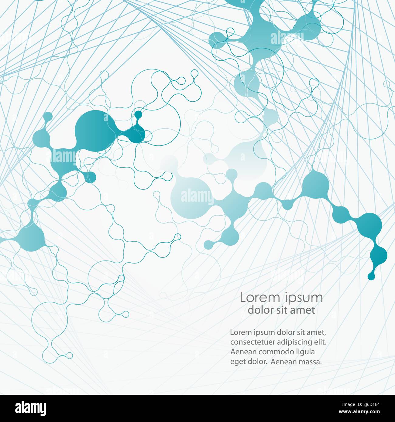 Polygonal science research technology connect DNA, atoms, molecules ...