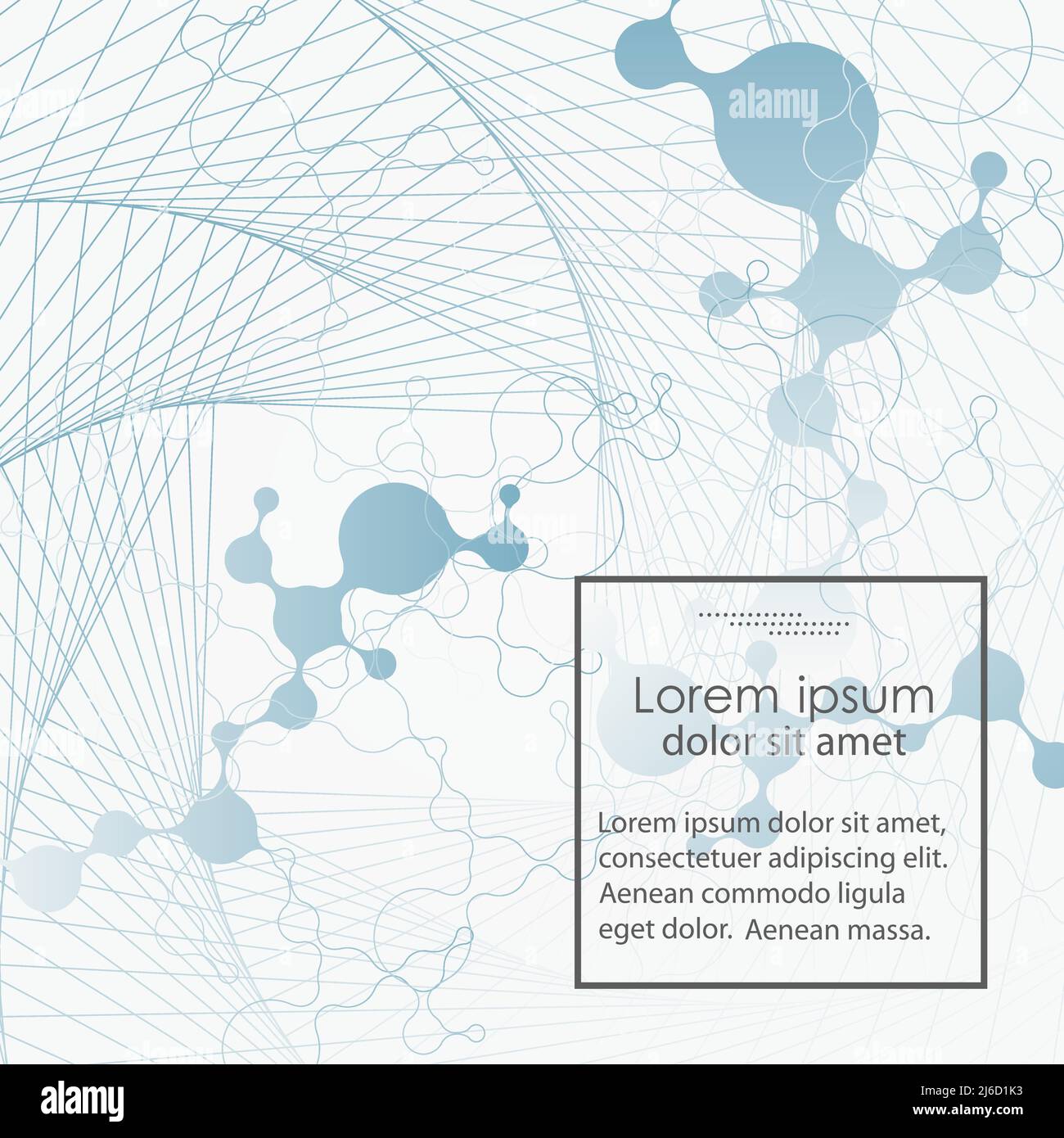 Polygonal science research technology connect DNA, atoms, molecules ...