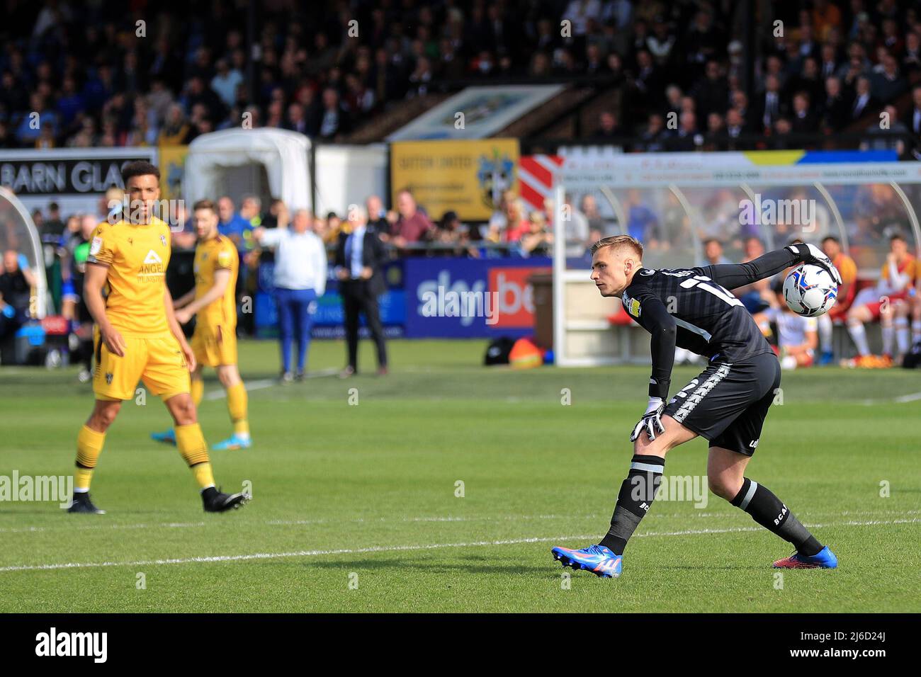 Alex Bass #12 of Bradford City in action Stock Photo - Alamy