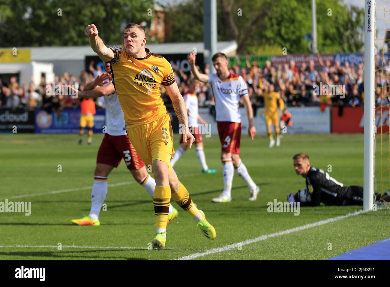 Ben Goodliffe #5 of Sutton United remonstrates with the refereeÕs ...