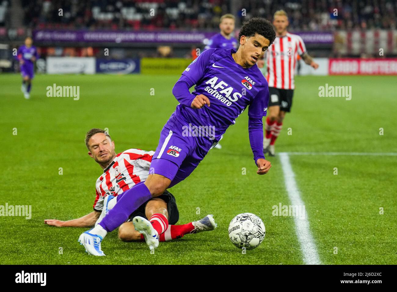 ROTTERDAM - (lr) Aaron Meijer of Sparta Rotterdam, Zakaria Aboukhlal of ...