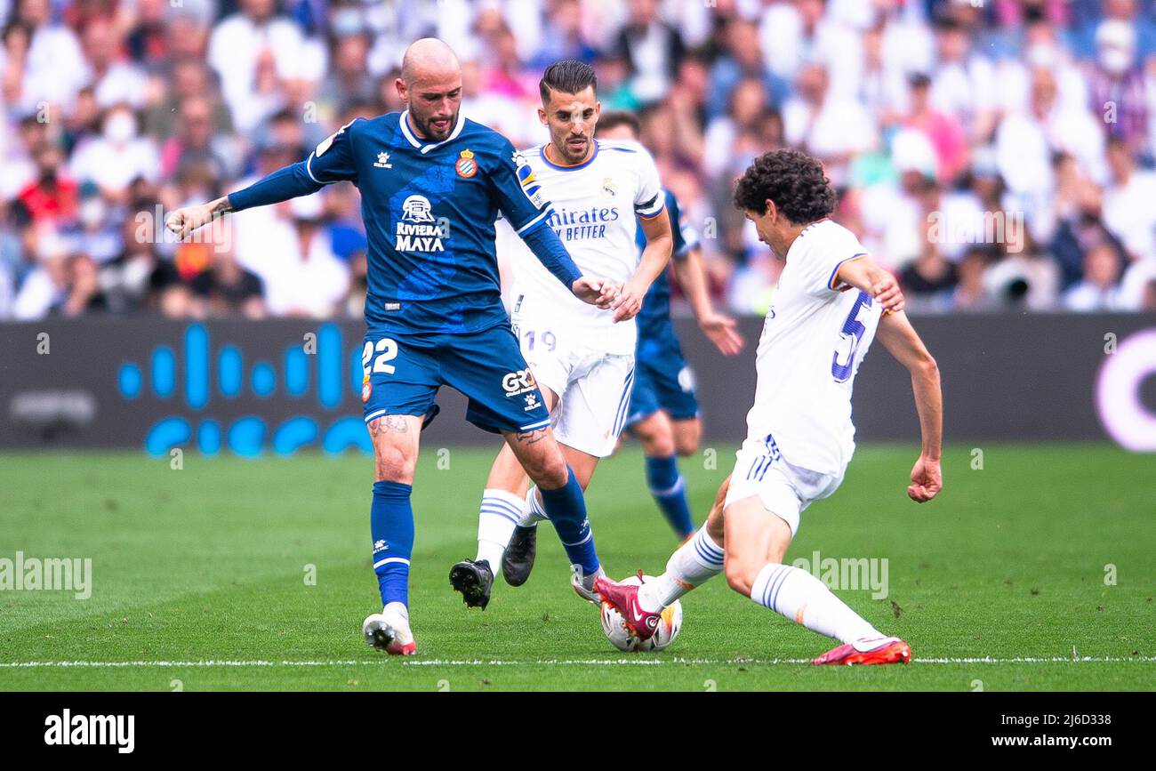 30th April 2022, Stadium Santiago Bernabeu, Madrid, Spain; La Liga ...