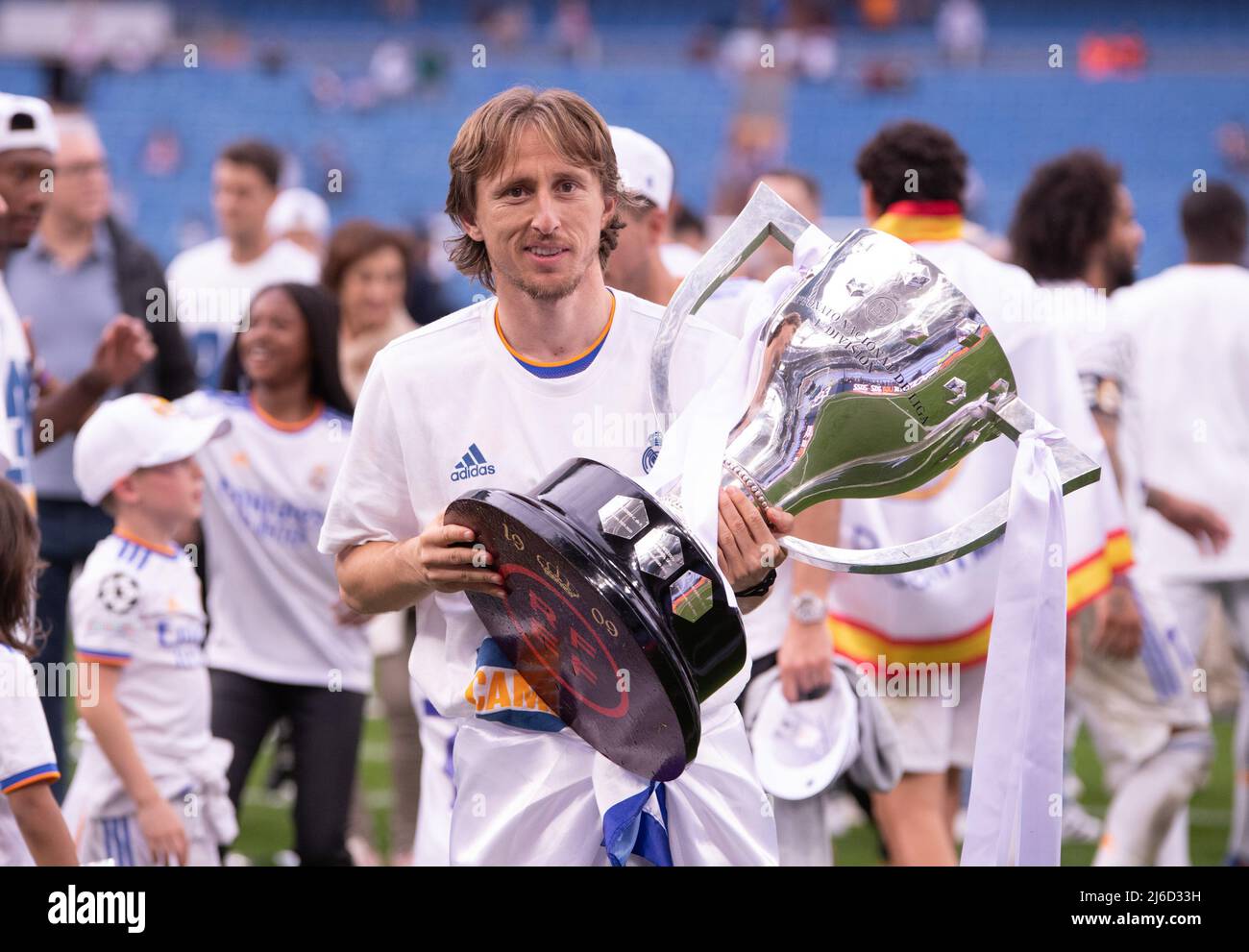 30th April 2022, Stadium Santiago Bernabeu, Madrid, Spain; La Liga ...