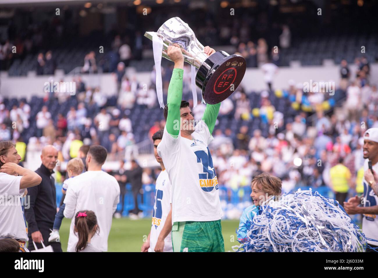 30th April 2022, Stadium Santiago Bernabeu, Madrid, Spain; La Liga ...