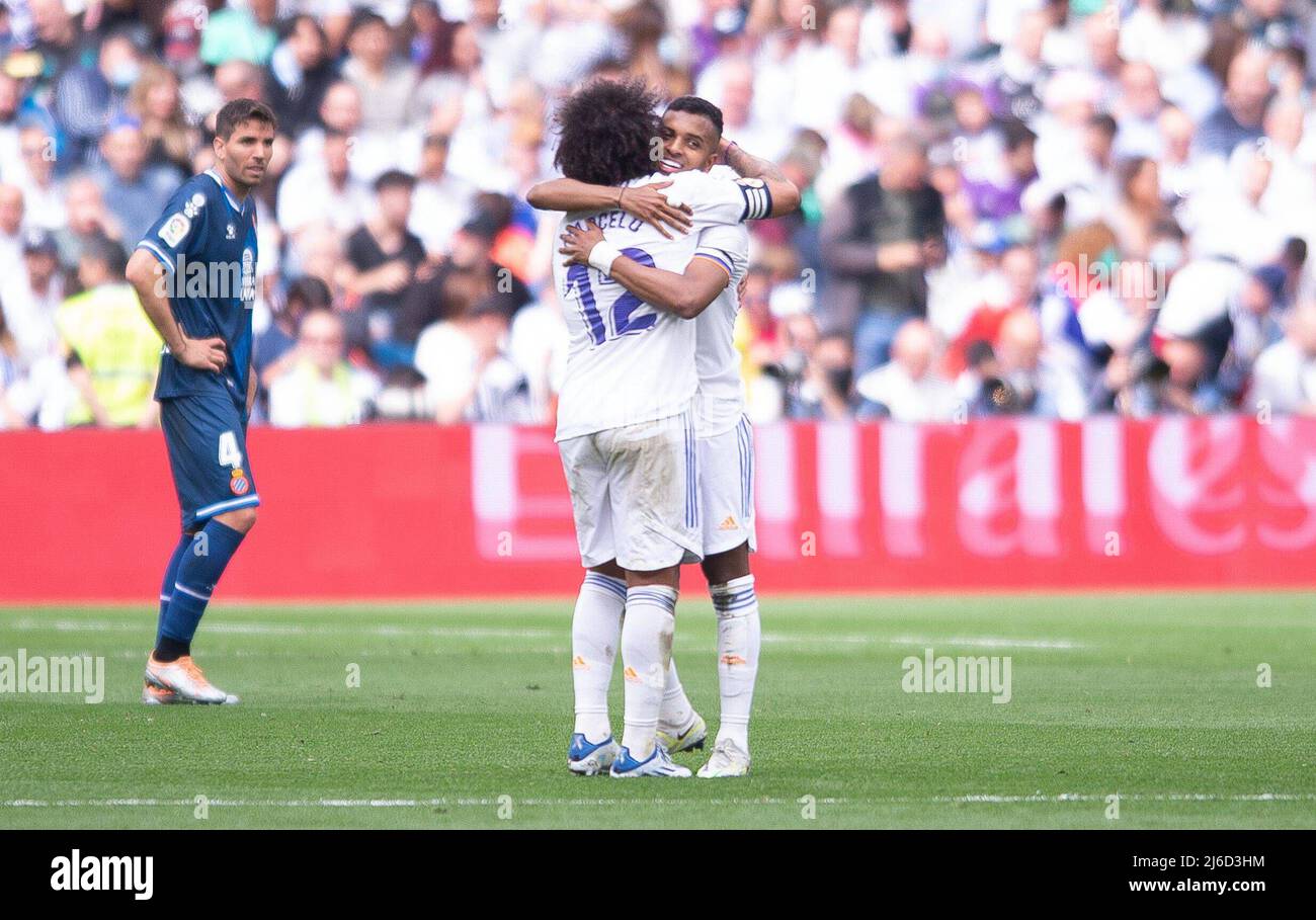 30 th april 2022; Stadium Santiago Bernabeu, Madrid, Spain; Men's La ...