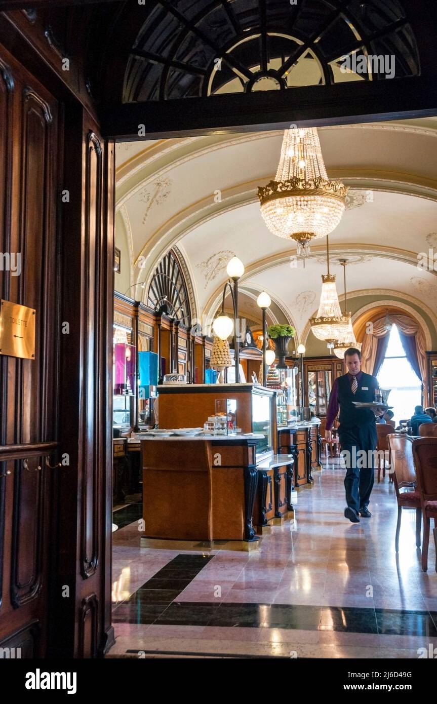 Café Gerbeaud in central Budapest is a traditional Hungarian ...