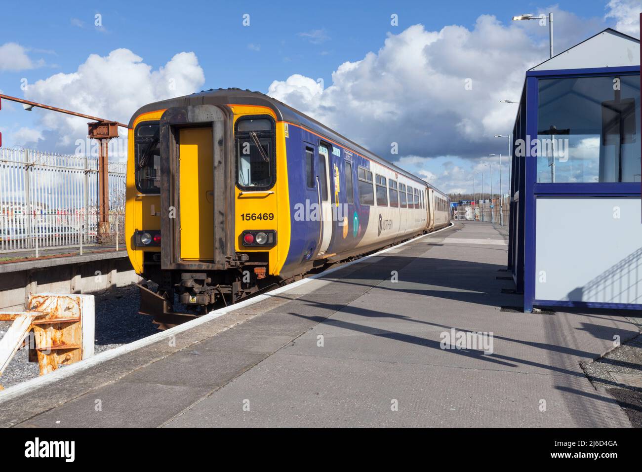 Northern Rail class 156 train 156469 at Heysham Port railway station ...