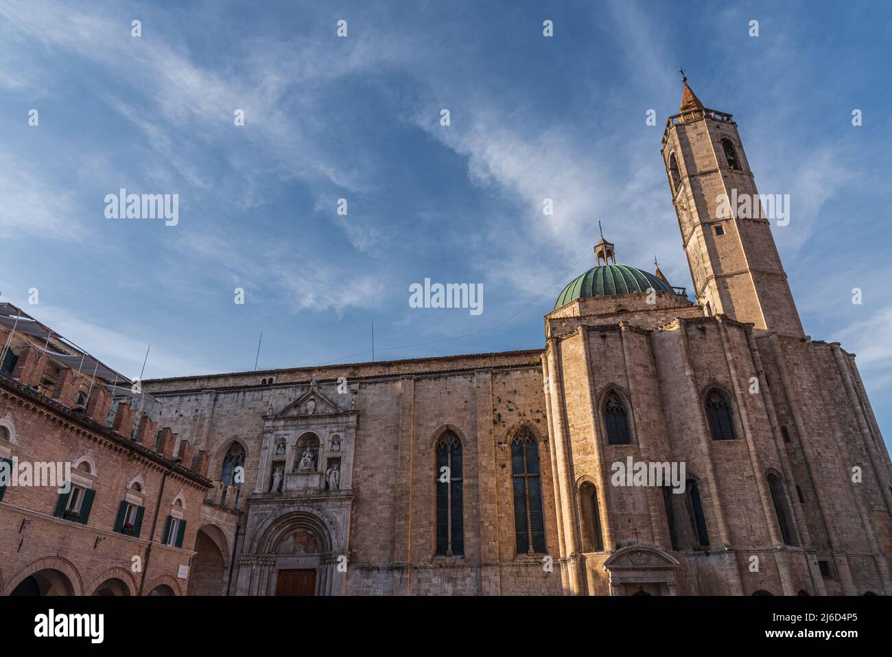 The church of San Francesco in Ascoli Piceno is considered one of the ...