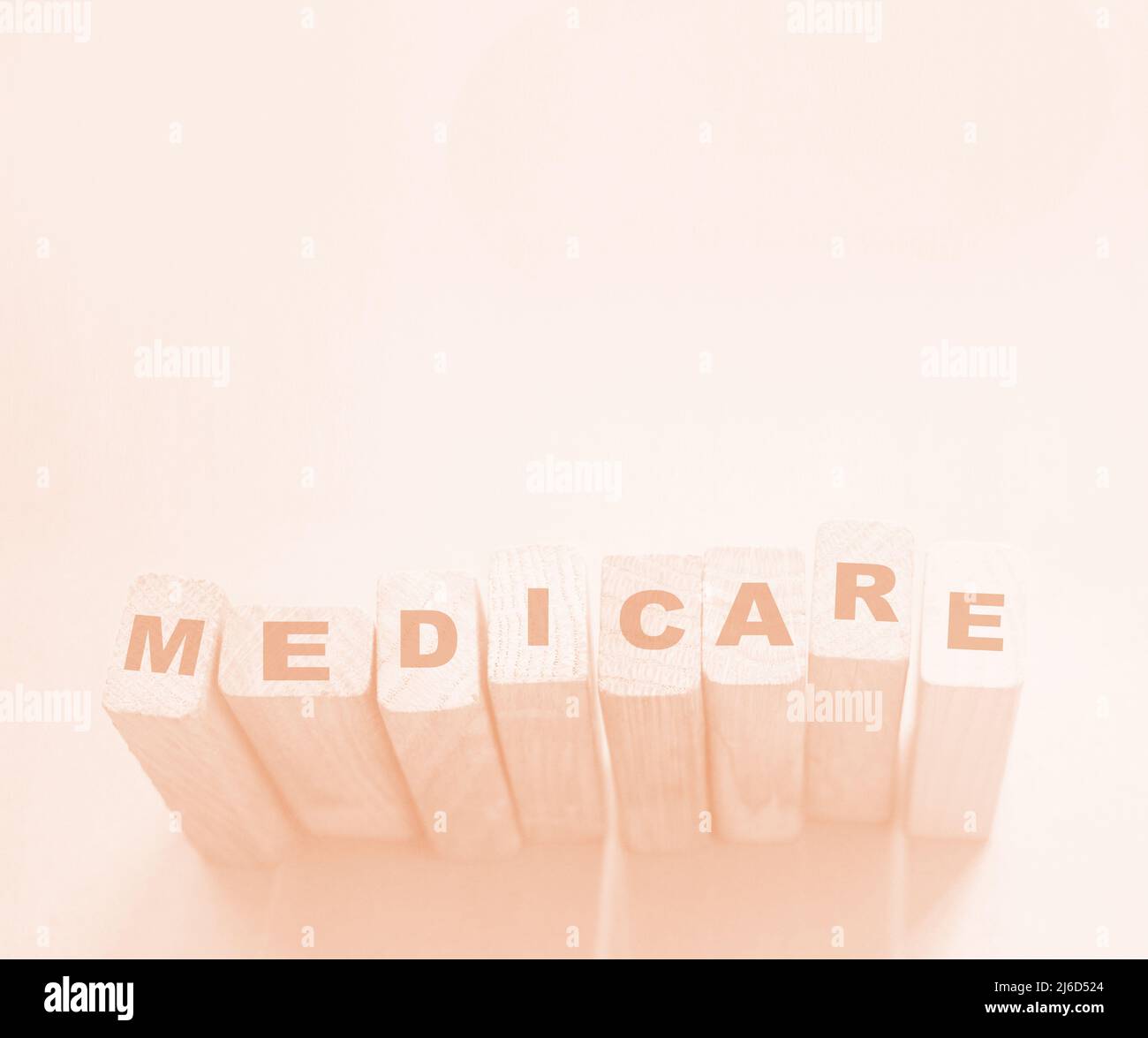 MEDICARE word made with building blocks. Medicine healthcare concept ...