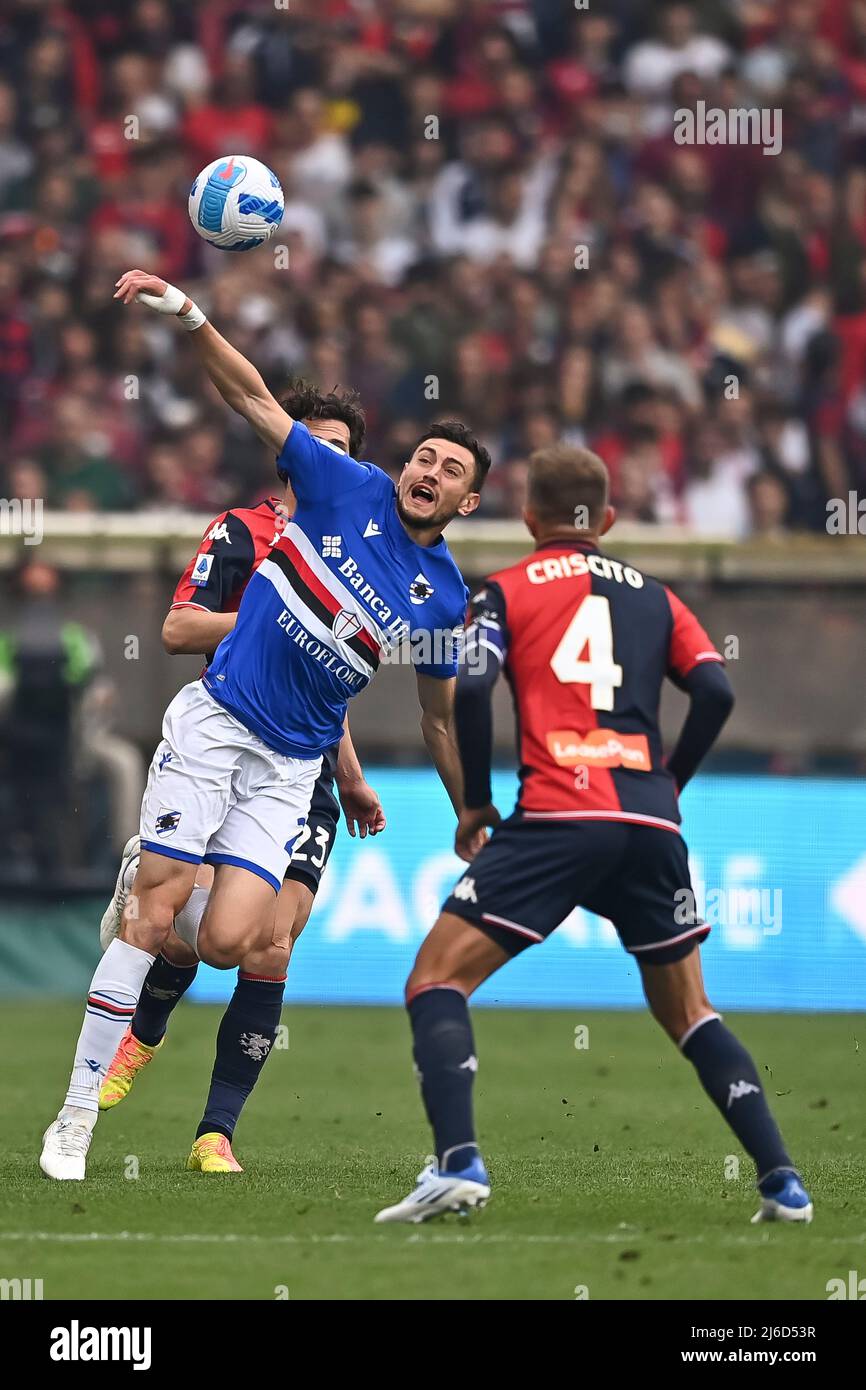 Alex Ferrari (Sampdoria) during the Italian "Serie A" match between ...