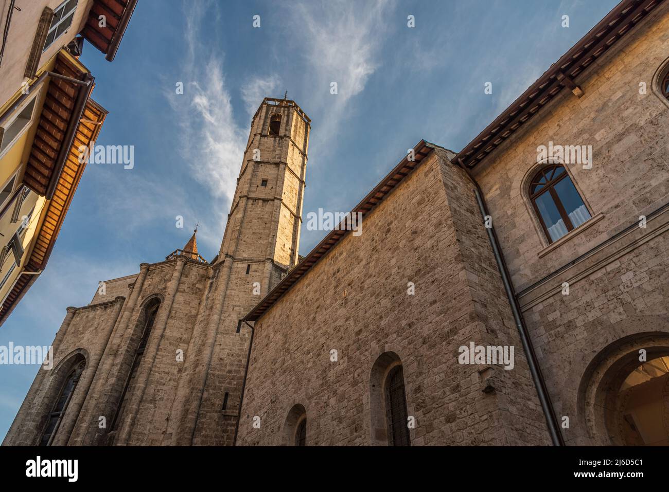 The church of San Francesco in Ascoli Piceno is considered one of the ...