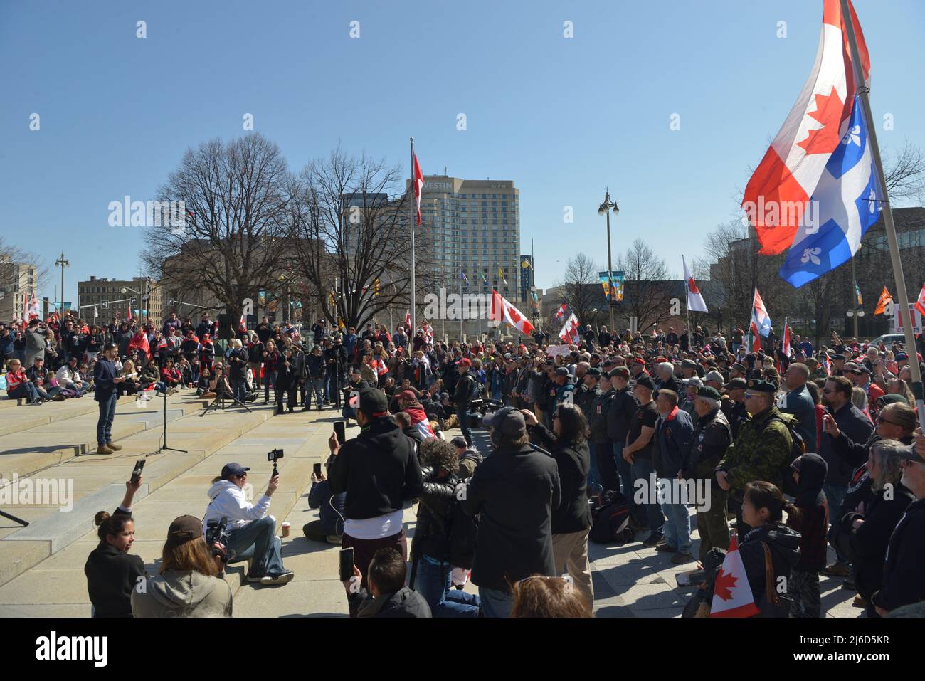 Convoy protest ottawa police hi-res stock photography and images - Alamy