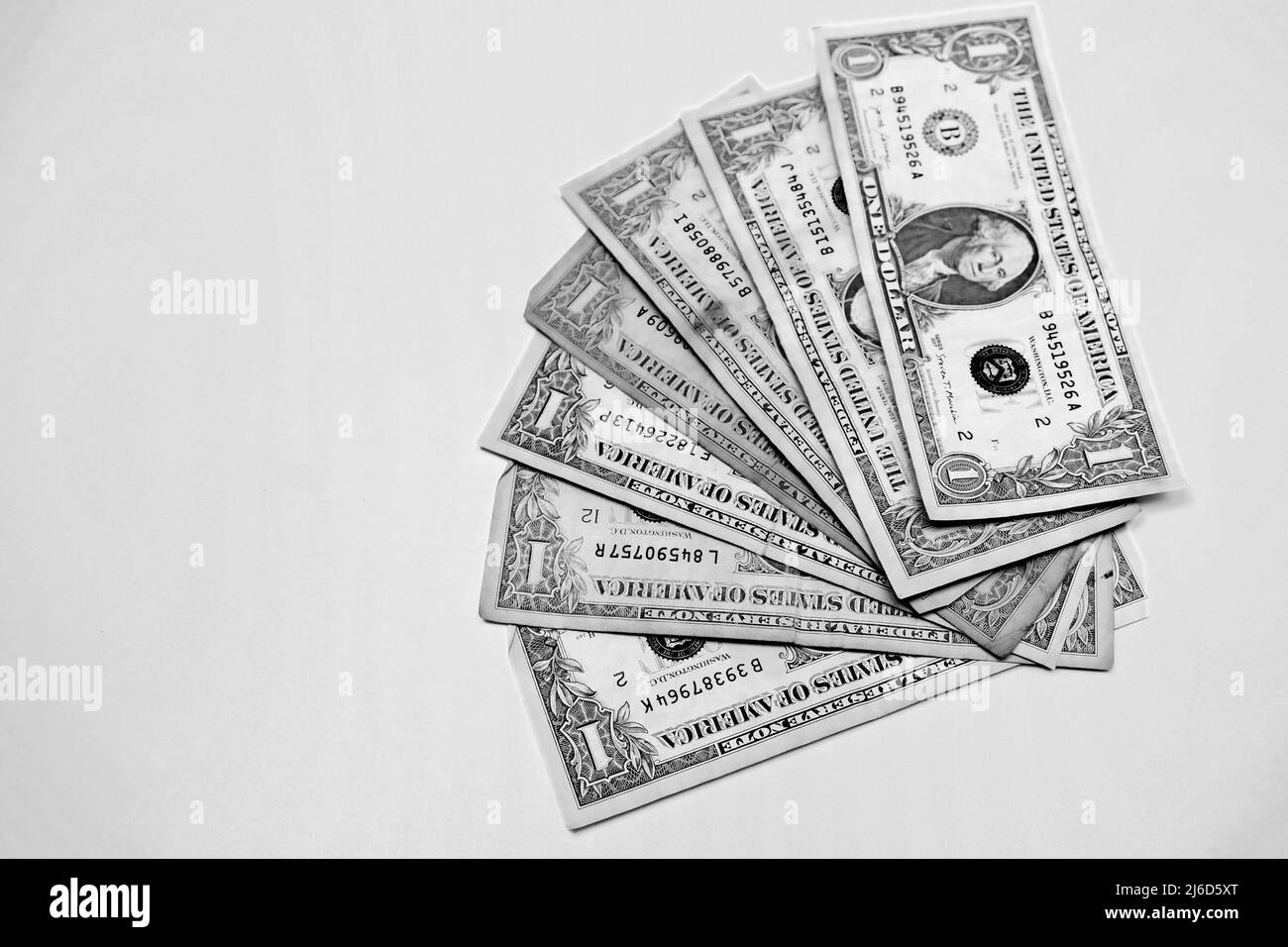 Wad of currency Black and White Stock Photos & Images - Alamy
