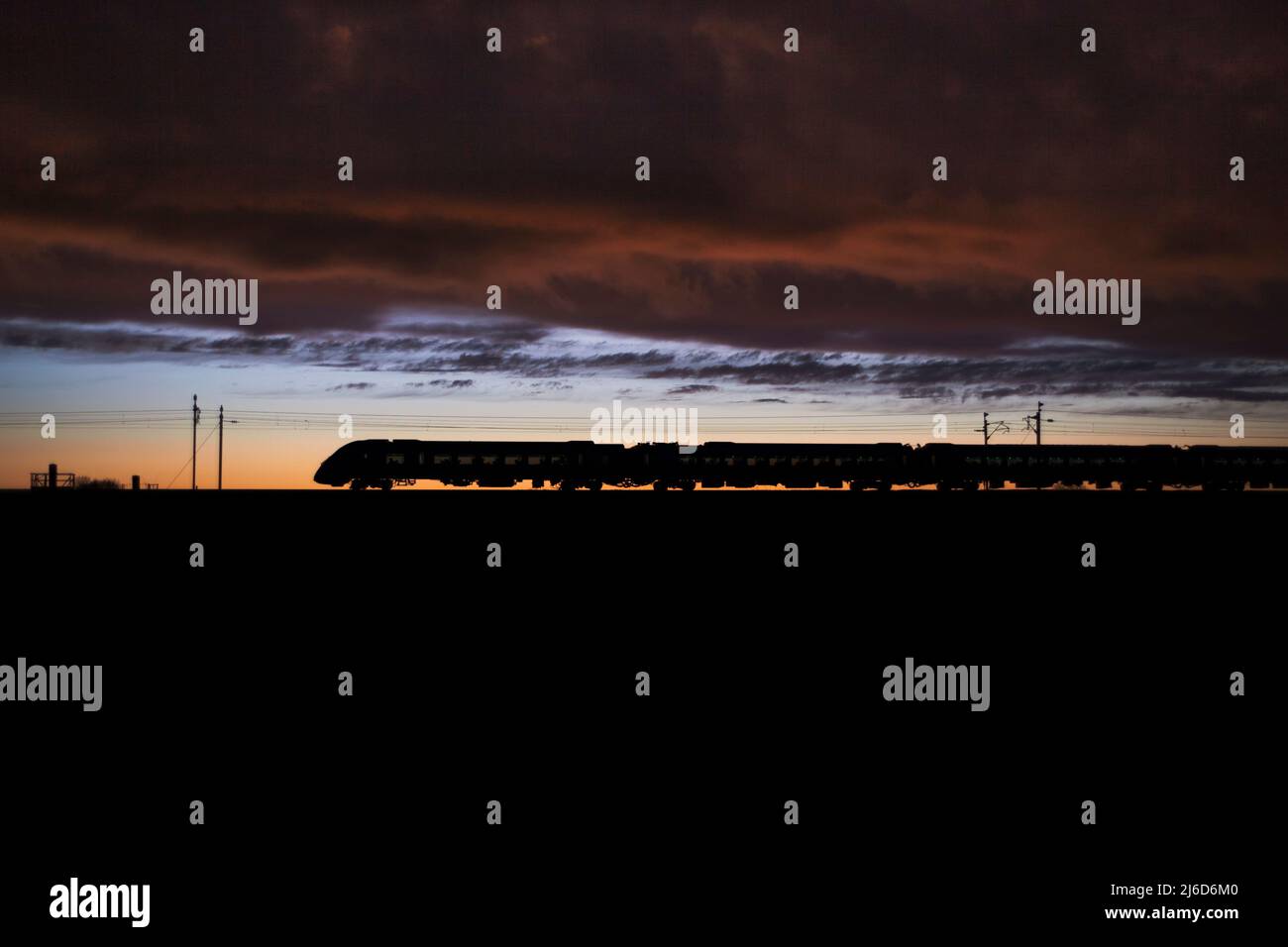 First Transpennine Express CAF class 397 Nova 2 train on the west coast ...