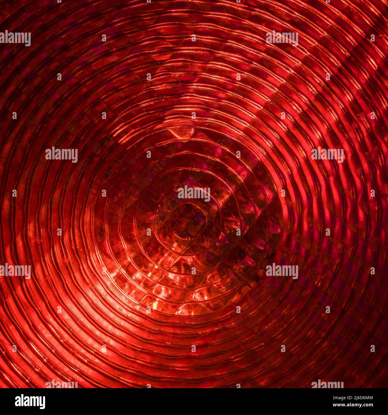 lens of a construction signal lantern Stock Photo - Alamy