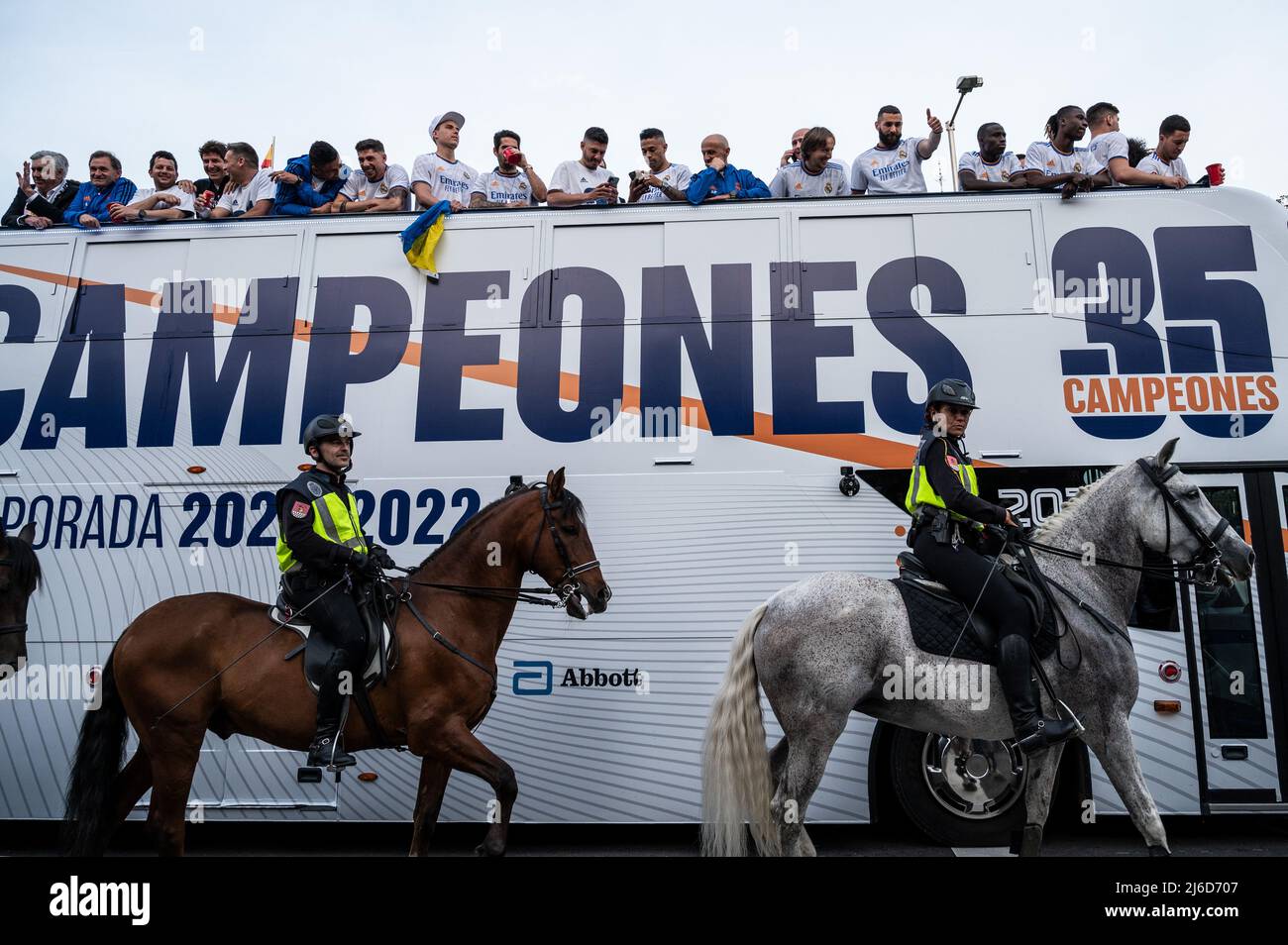 Bus real madrid team hi-res stock photography and images - Alamy