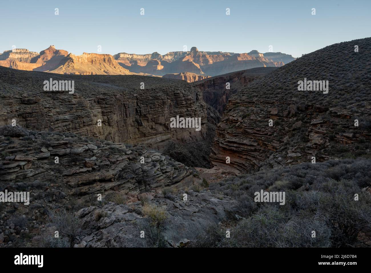 Dry Fall of Pipe Spring Looks Out Across The Grand Canyon form the ...