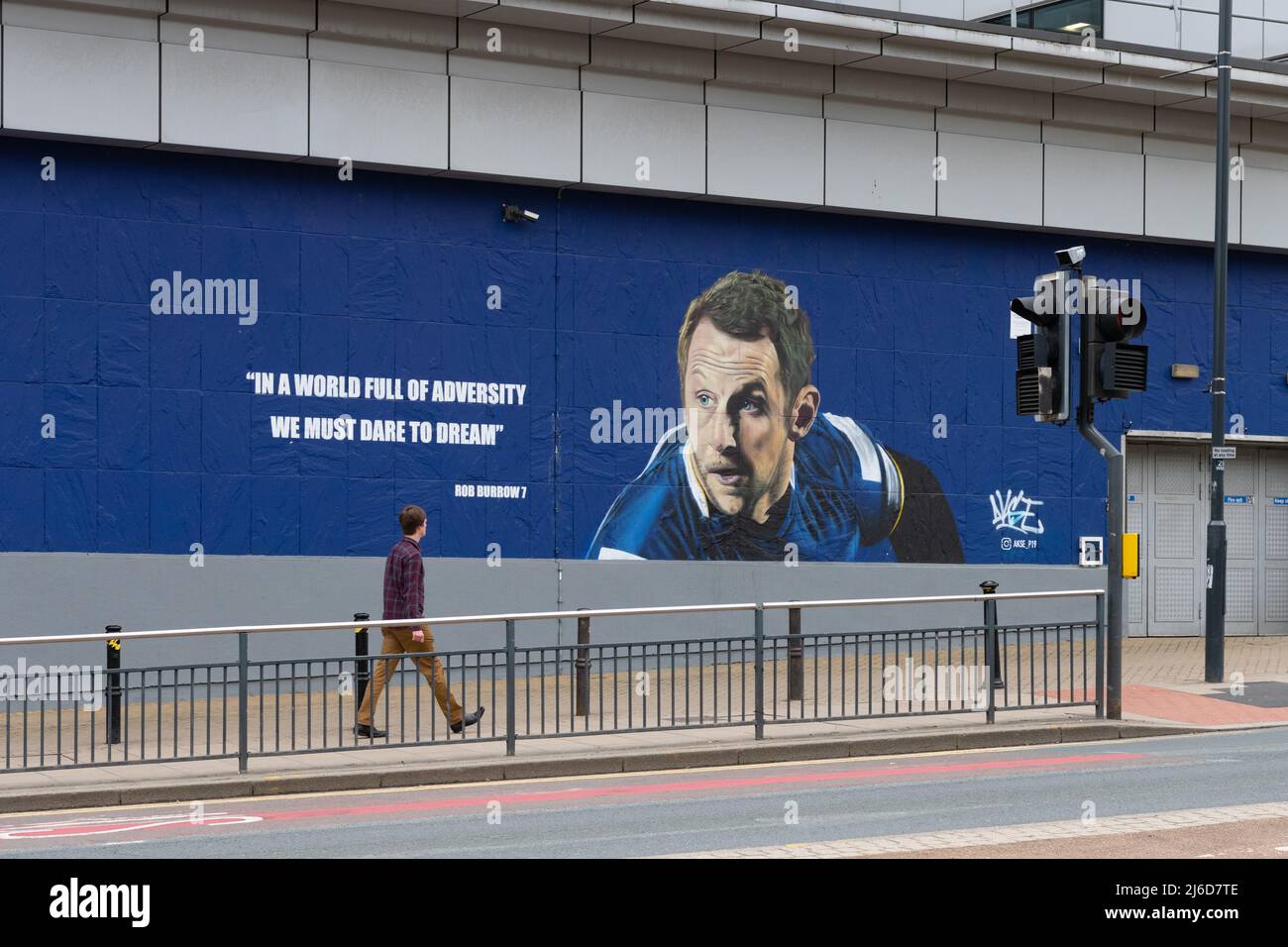 Leeds rob burrow mural hi-res stock photography and images - Alamy