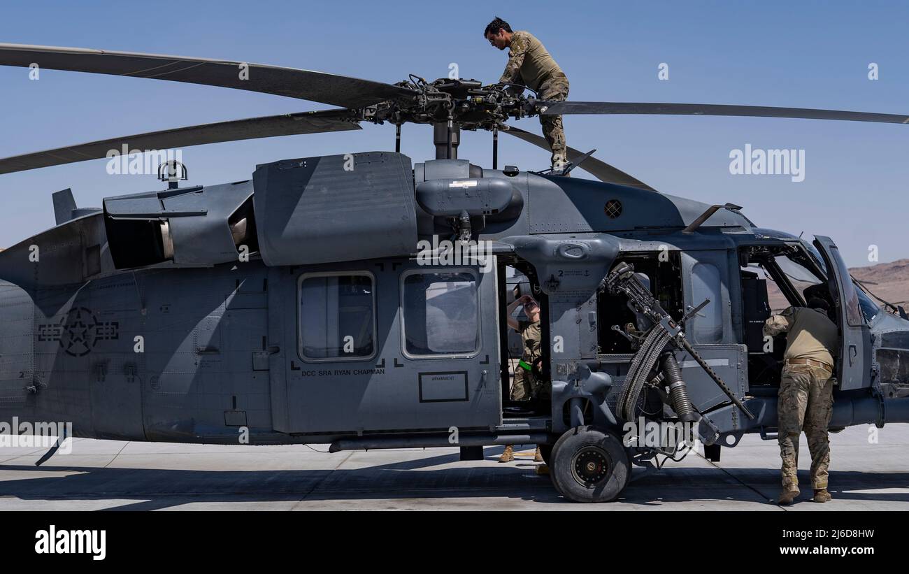 Special Mission Aviators assigned to the 66th Rescue Squadron perform ...