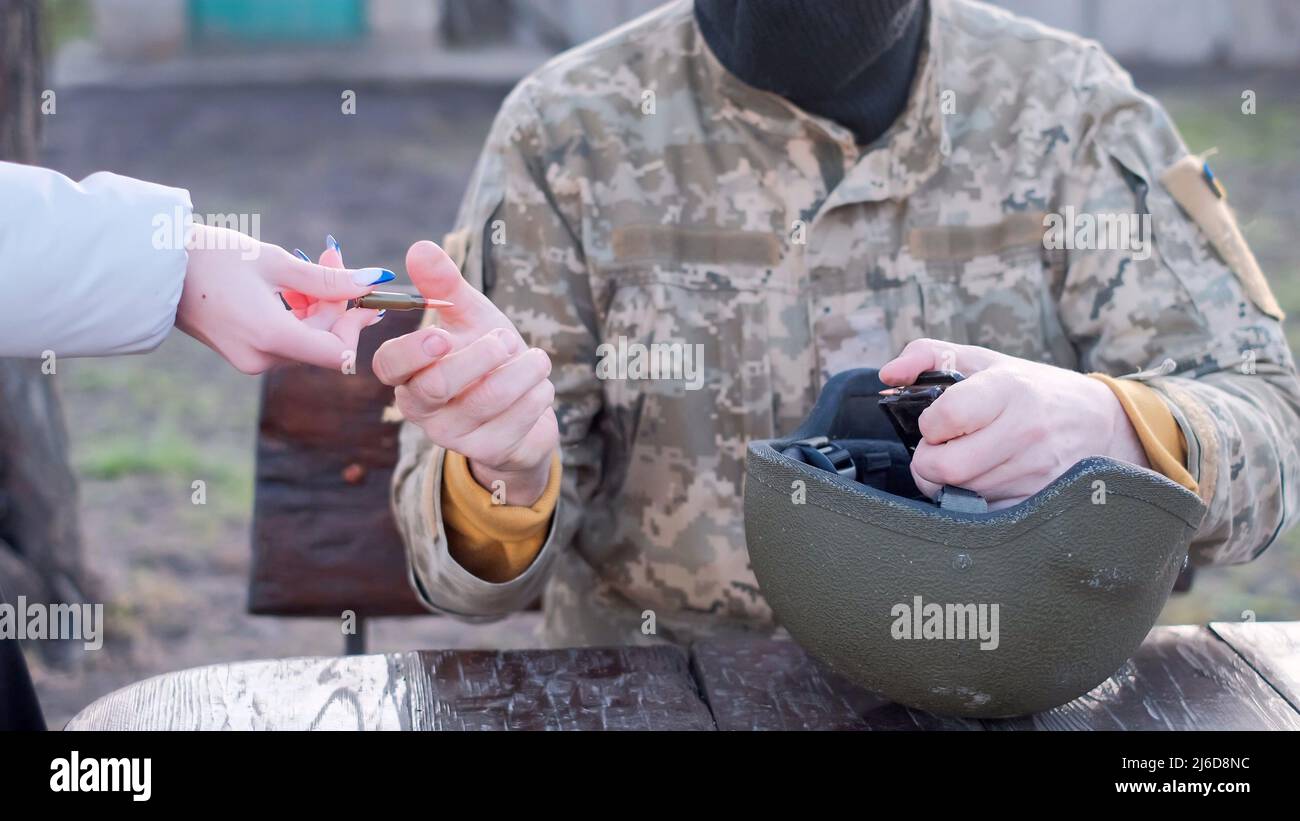 Hands loading rifle magazine bullets hi-res stock photography and ...