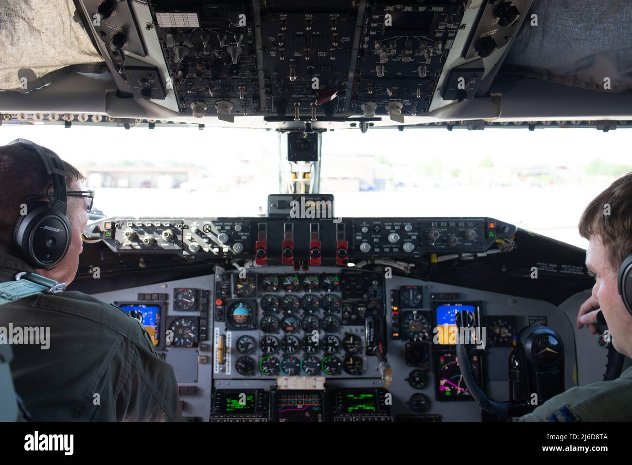 U.S. Air Force Lt. Col. Wayne Garrison, left, and U.S. Air Force Capt ...