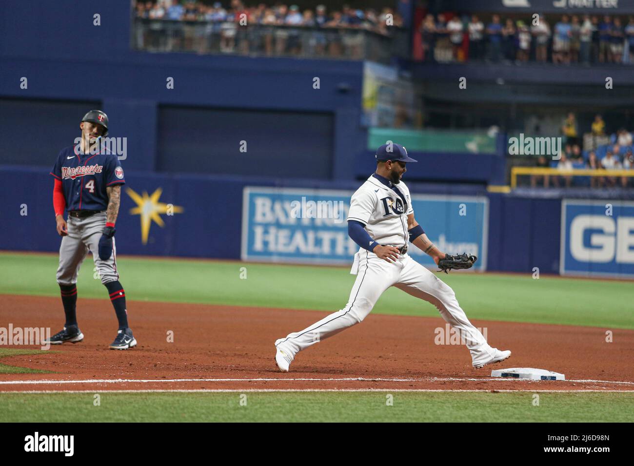 St. Petersburg, FL. USA; Tampa Bay Rays first baseman Yandy Diaz (2 ...