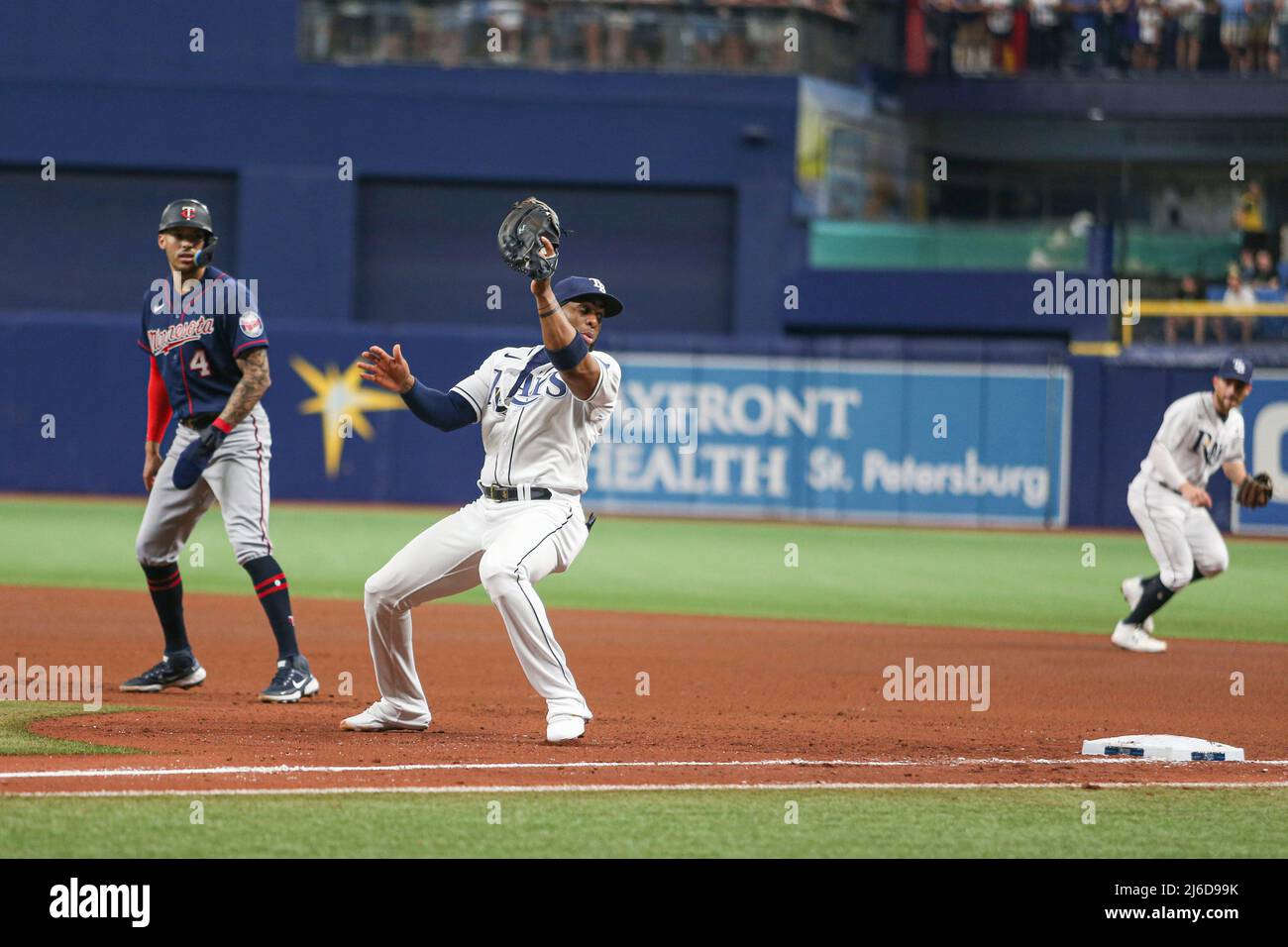 St. Petersburg, FL. USA; Tampa Bay Rays first baseman Yandy Diaz (2 ...