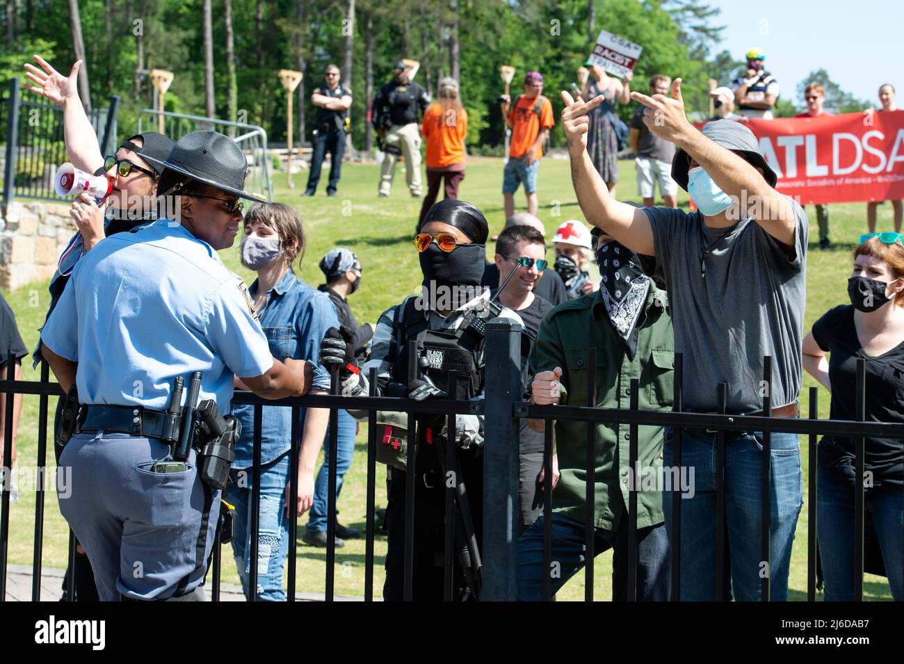 April 30, 2022, Stone Mountain, Georgia, USA: Sons of the Confederacy ...