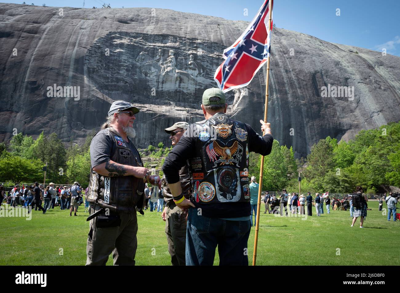 April 30, 2022, Stone Mountain, Georgia, USA: Sons of the Confederacy ...