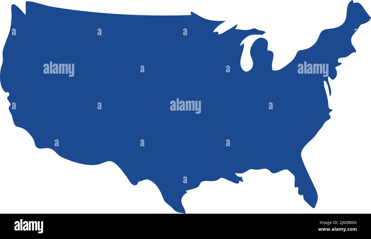 blue usa map Stock Vector Image & Art - Alamy