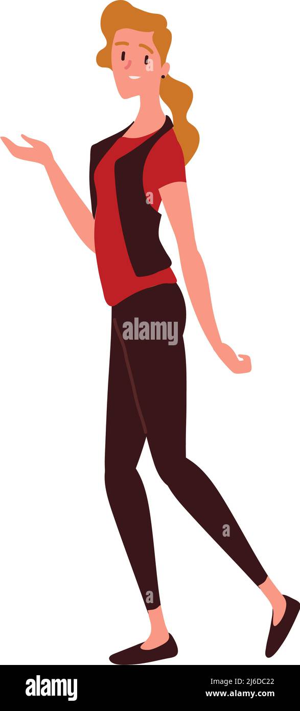 woman avatar walking Stock Vector Image & Art - Alamy